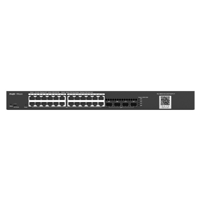 [RG-NBS3100-24GT4SFP-P] Ruijie Switch 24-Port Gigabit L2 Managed POE ...